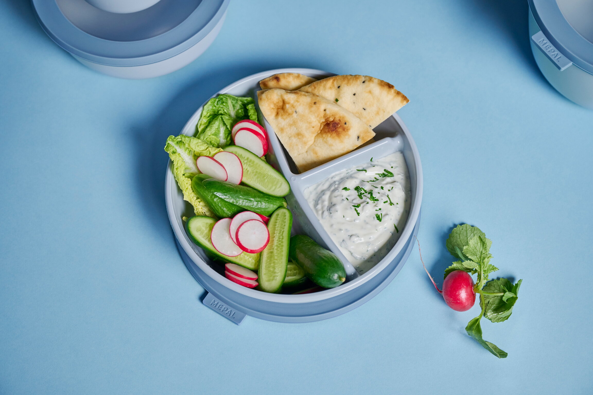 Bento bowl Cirqula 250+250+500 ml - Nordic sage | Mepal