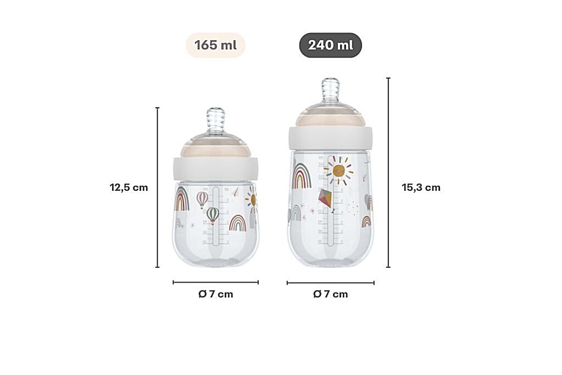 Babyfles mio 240 ml - little goose | Mepal