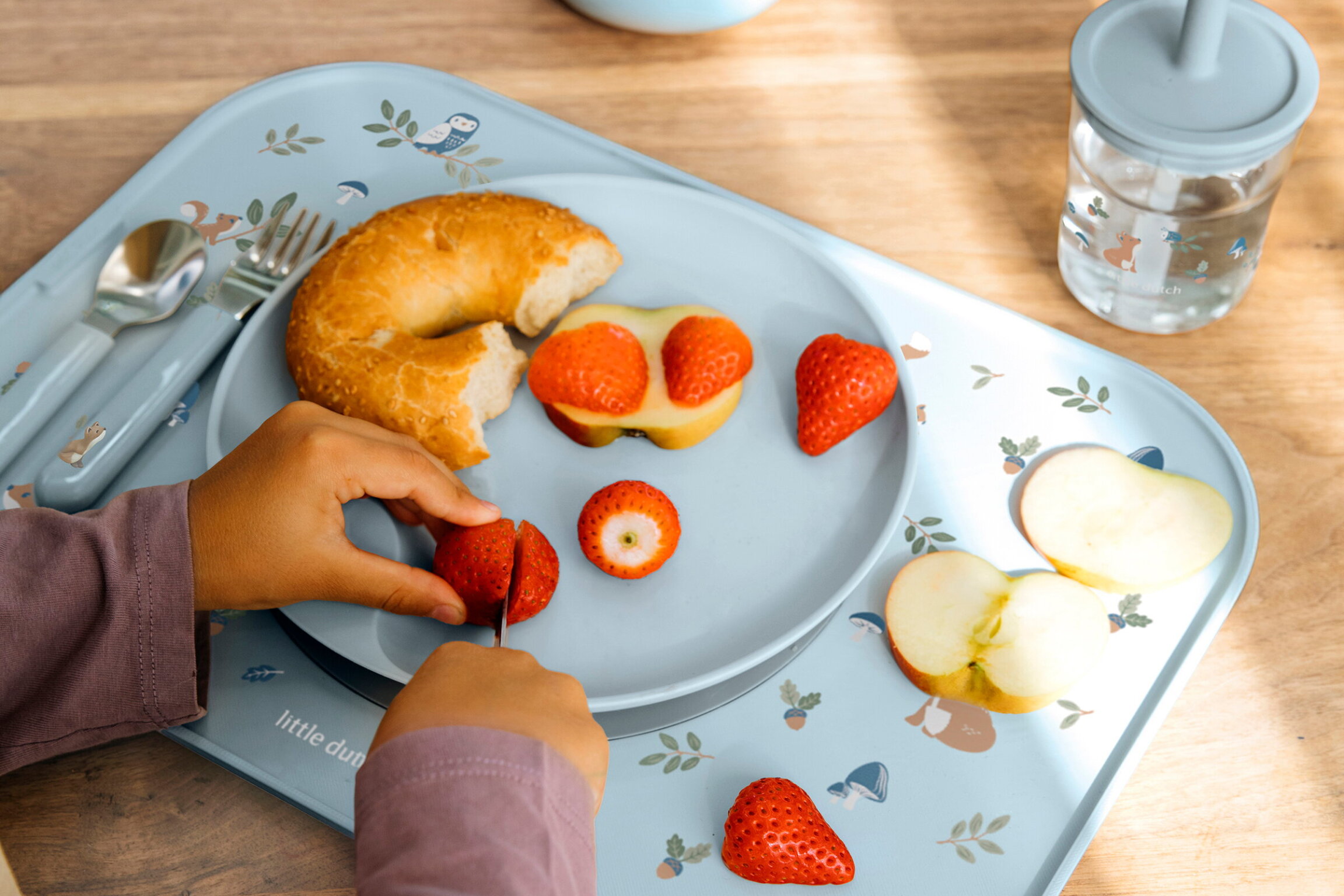 Kinderbesteck-Set Mepal Mio 3-teilig - Flowers & Butterflies | Mepal