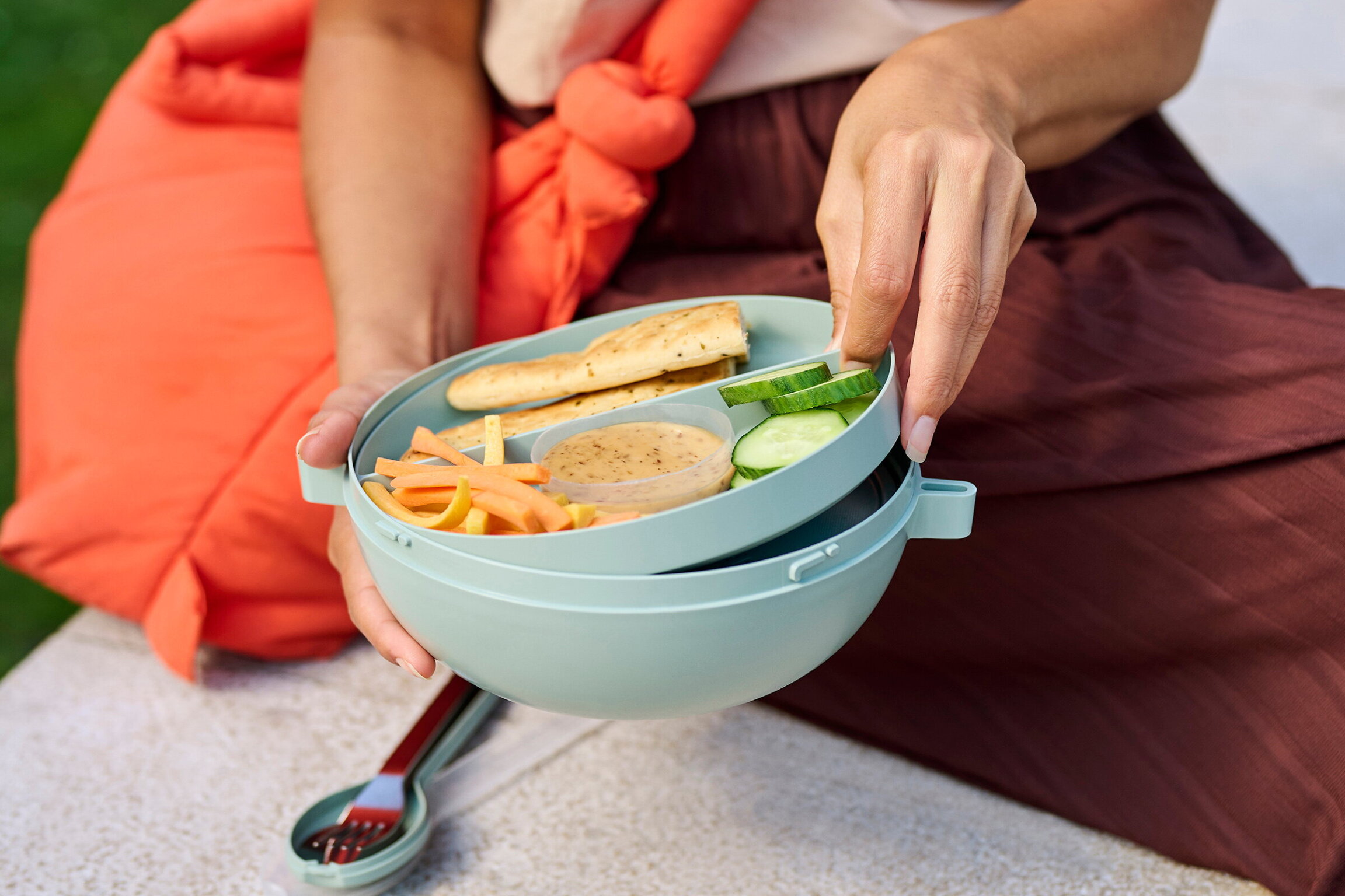 Basic bento lunchbowl vita - nordic sage | Mepal