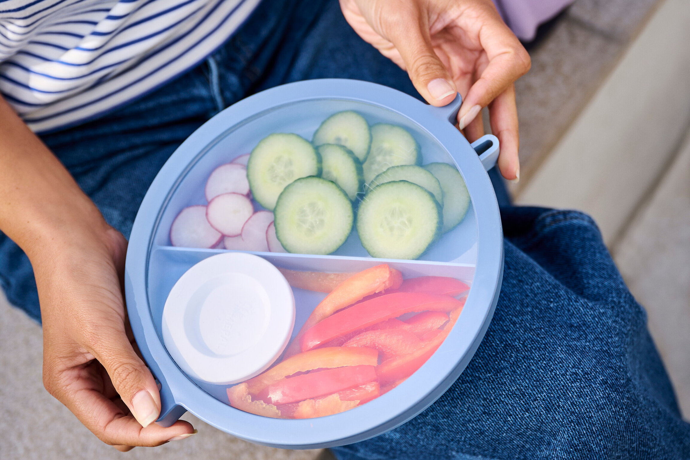 Basic bento lunchbowl vita - nordic sage | Mepal