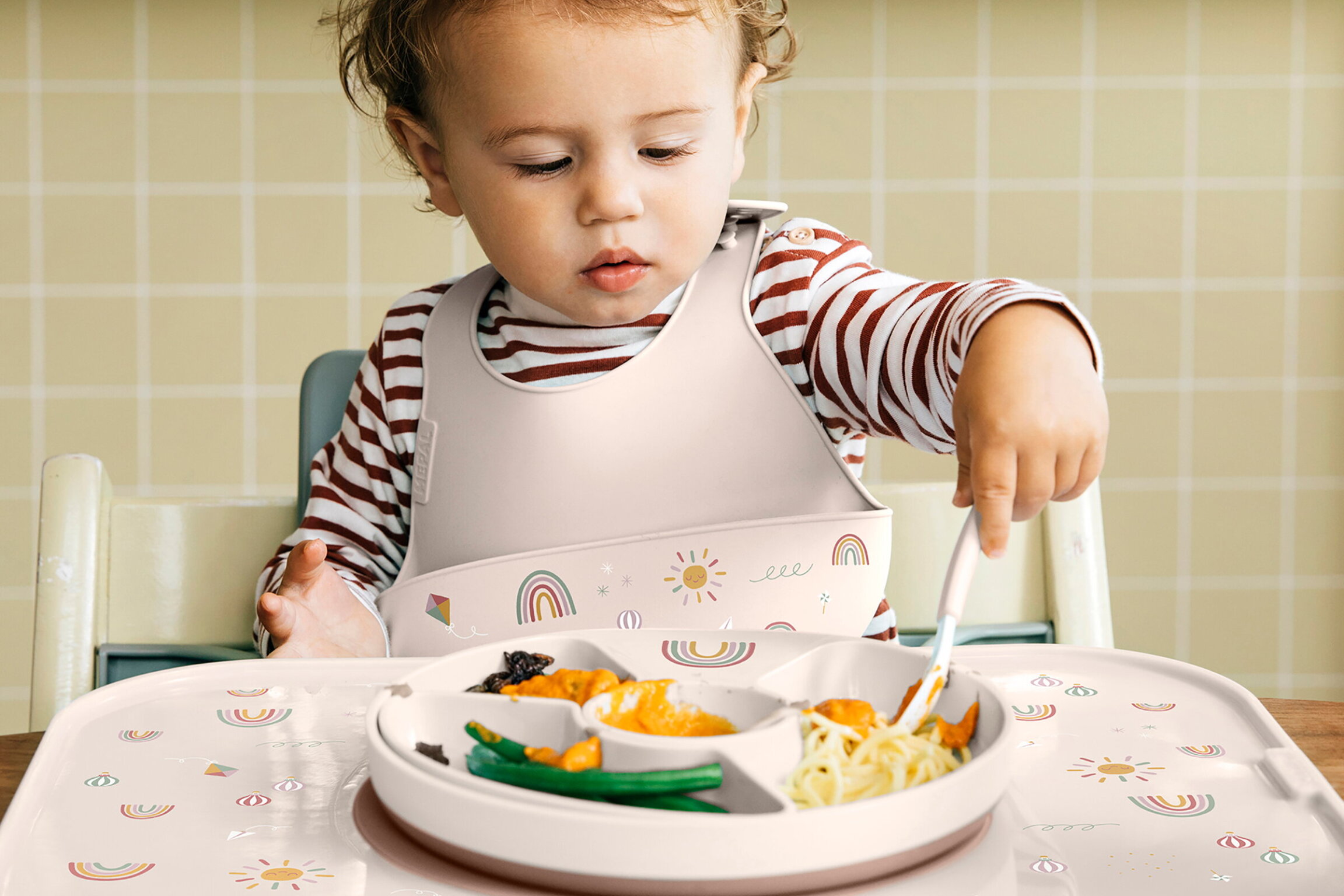 divider plate mio - sunshine & rainbow | Mepal