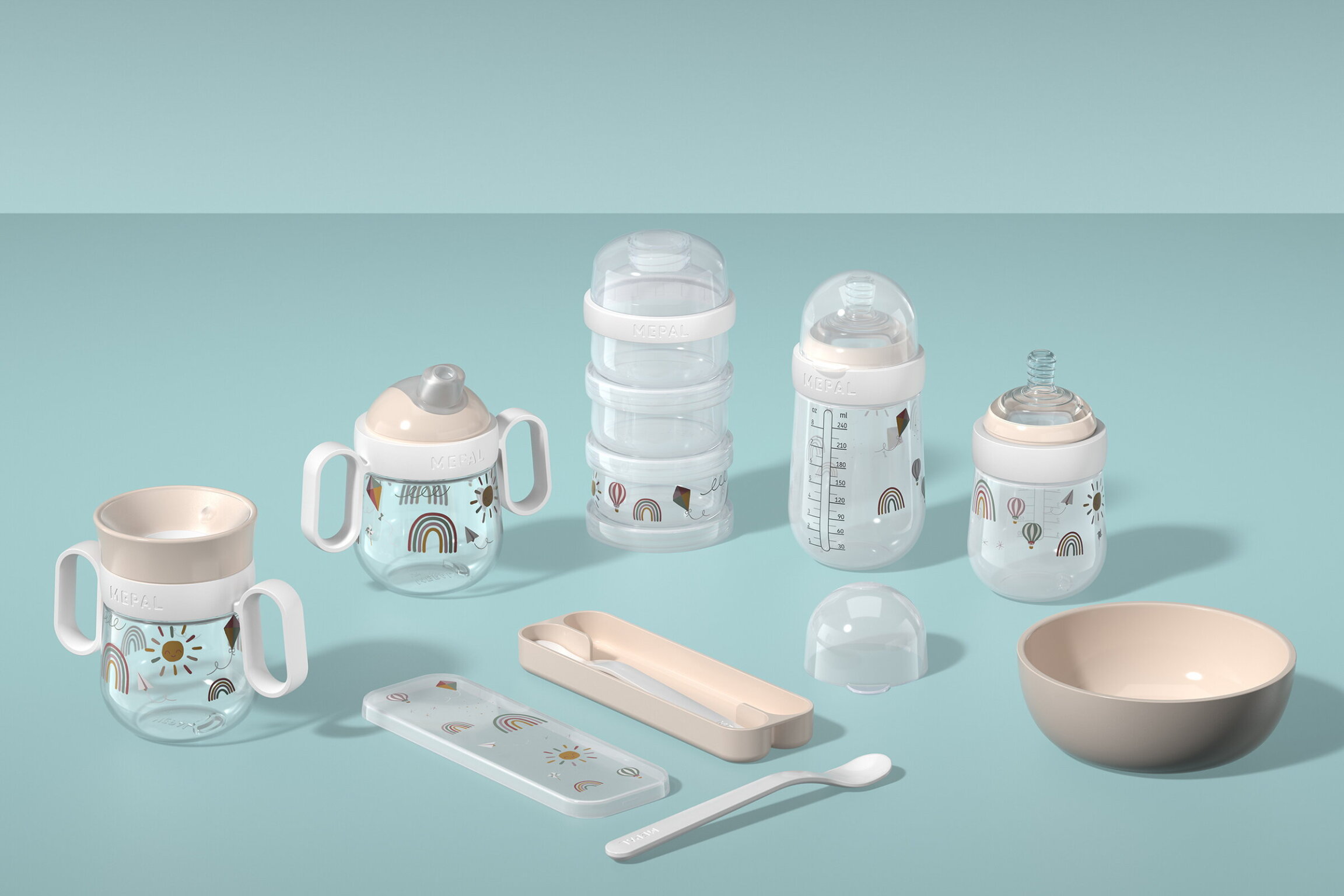 non-spill sippy cup mio 200 ml - little farm | Mepal