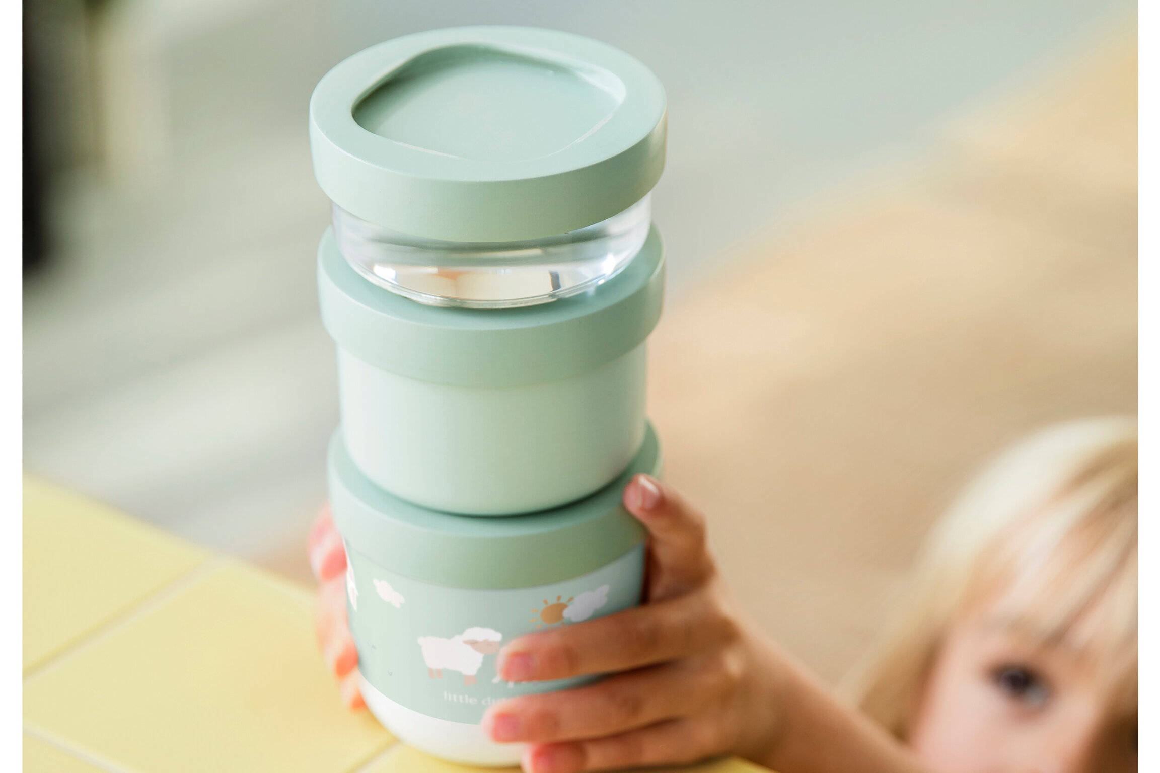 snackbox stack mio 3-delig - little farm | Mepal