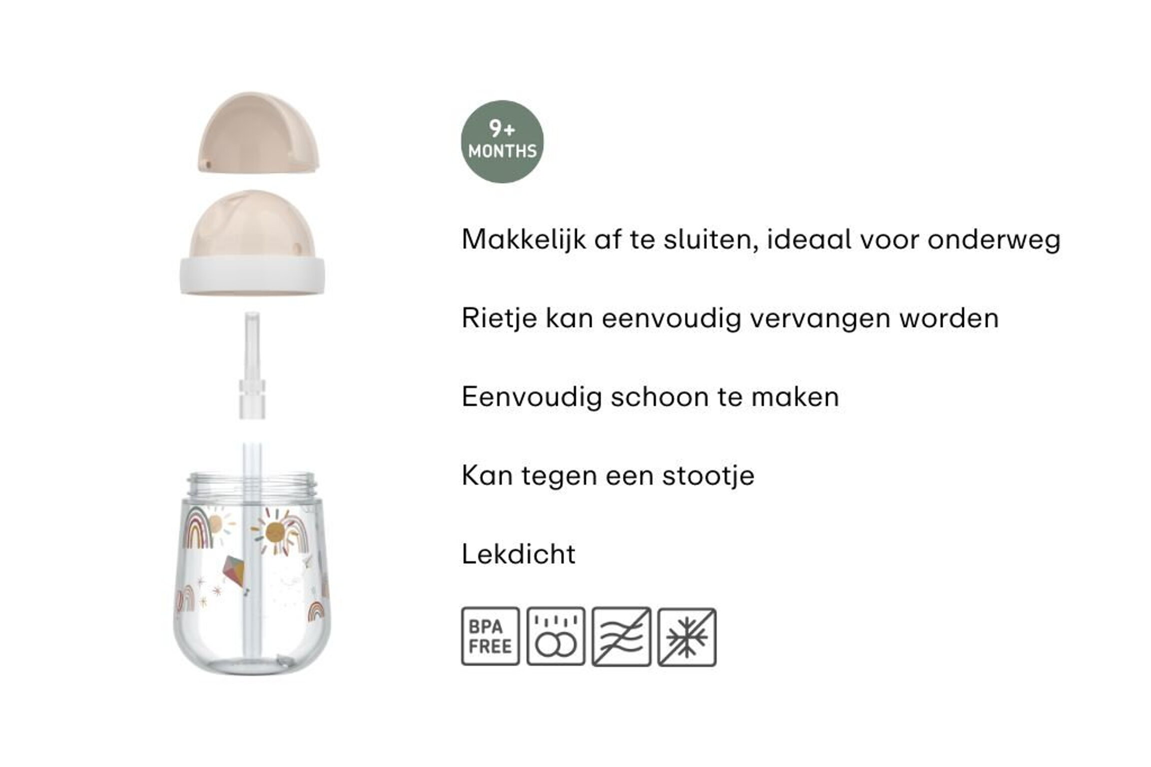 rietjesbeker mio 300 ml - forest friends | Mepal