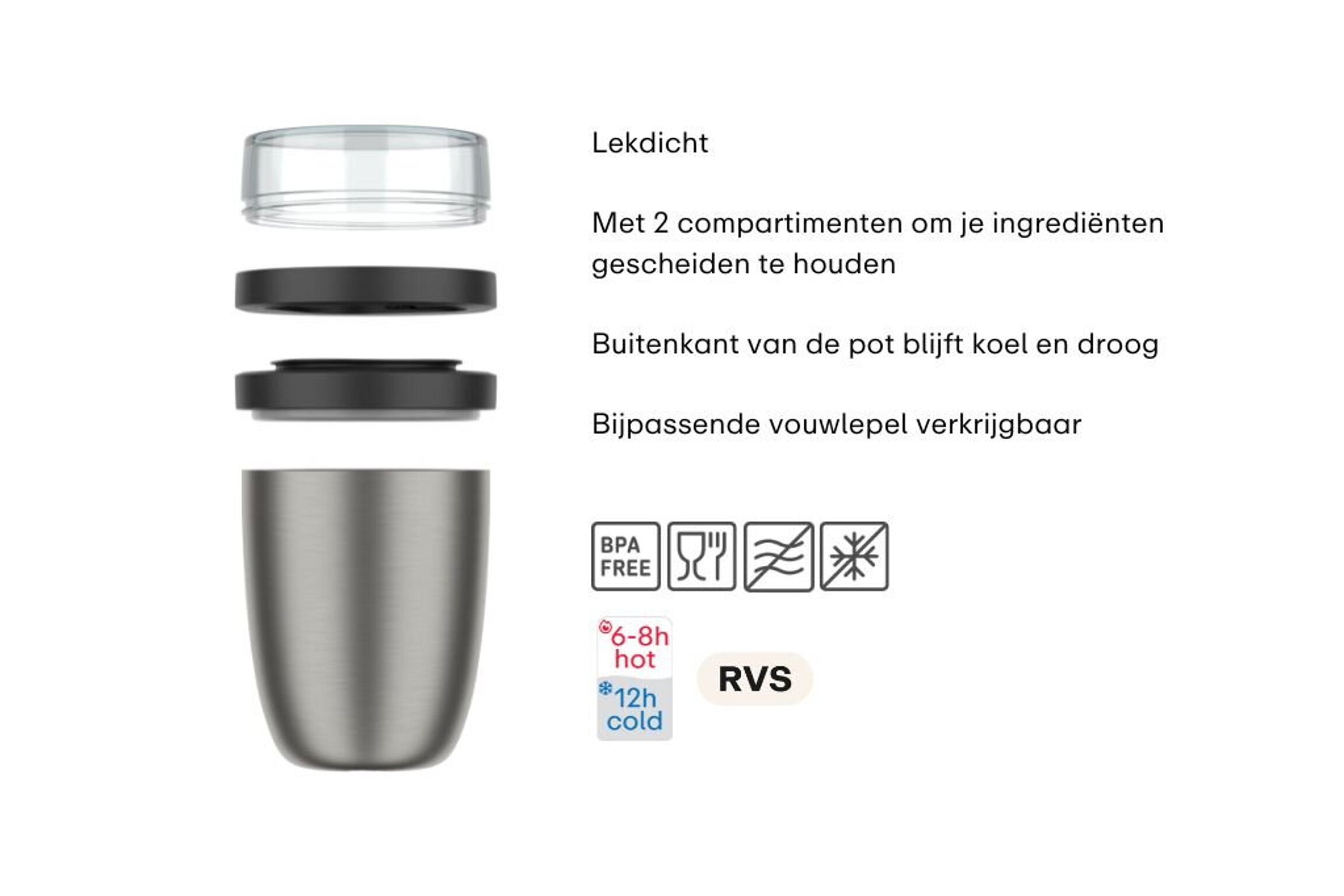 isoleer lunchpot ellipse - nordic sage | Mepal