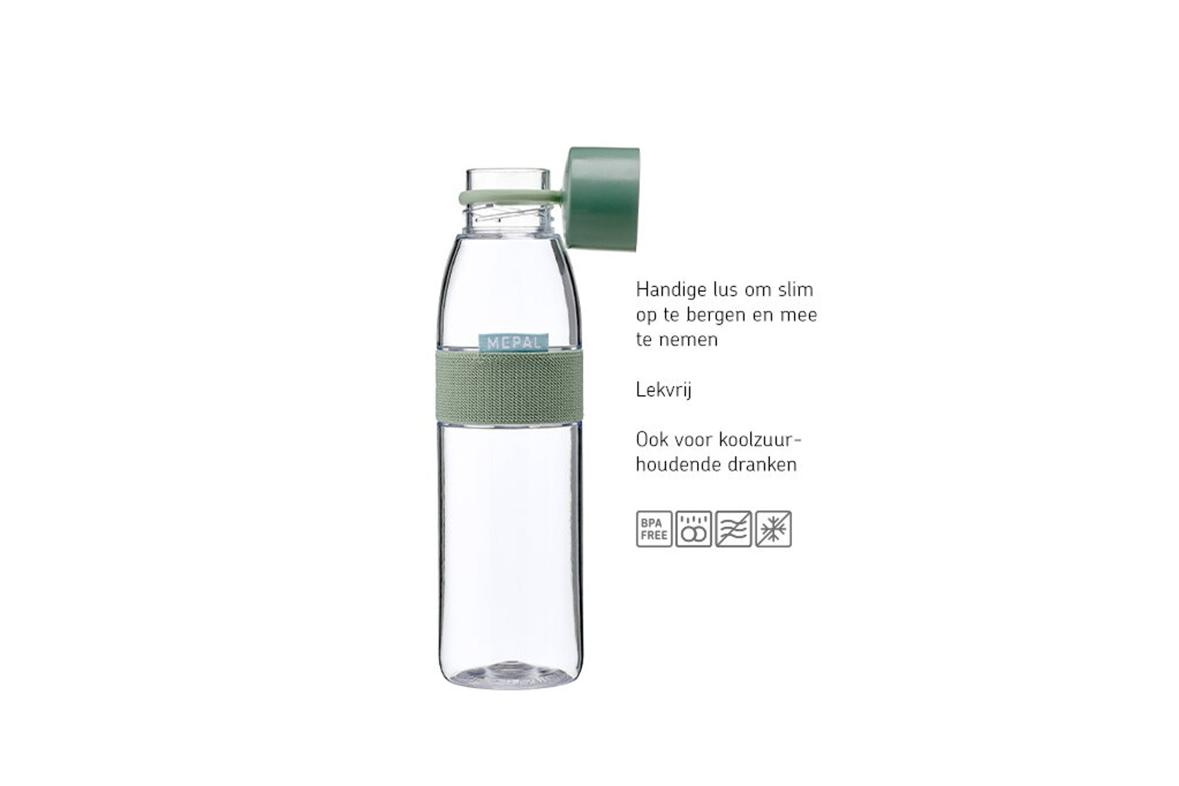 Waterfles Ellipse 500 ml - Nordic blue | Mepal