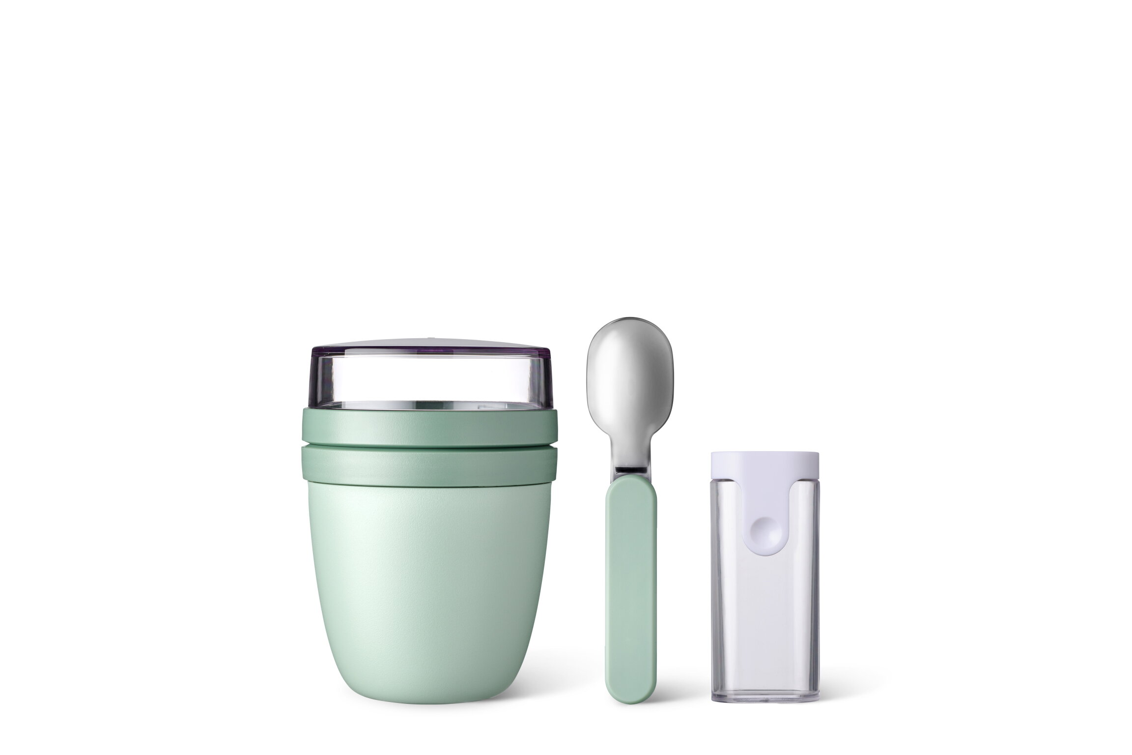 Geschenk-Set Lunchpot und Faltbarer Löffel Ellipse - Nordic sage | Mepal